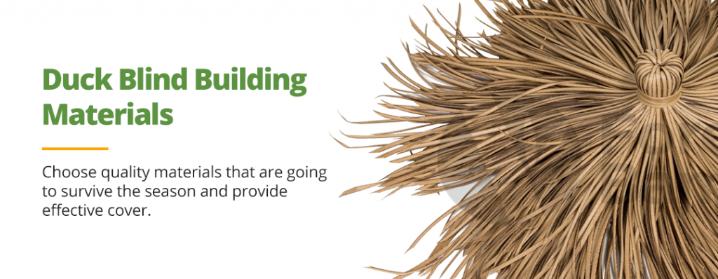 How to Build a Duck Blind